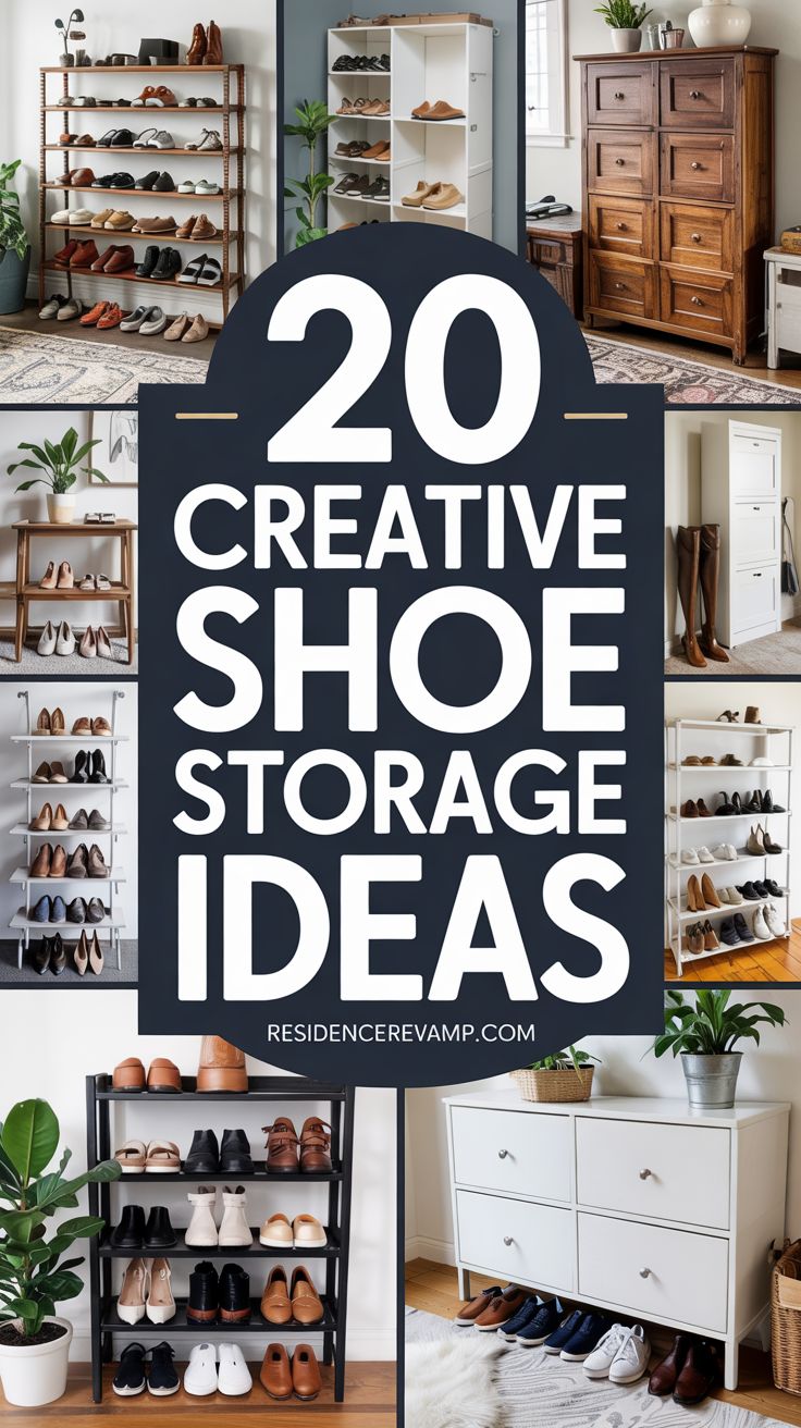 20 Creative Shoe Storage Ideas for Every Home - Residence Revamp